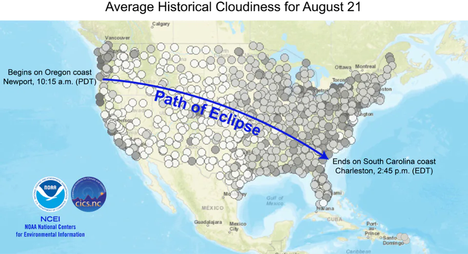 Will Clouds Cover the 2017 Solar Eclipse In Your Hometown?