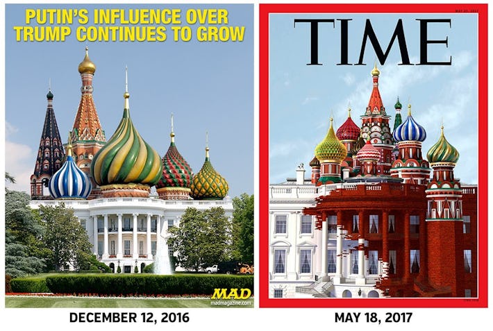 'Time' Magazine Cover Artist Explains His Russia-White House Work