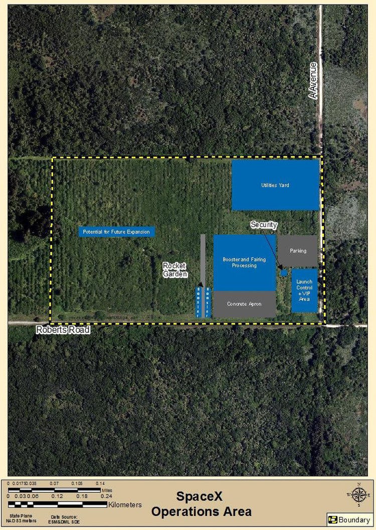 NASA Publishes SpaceX Maps and Renderings from Its Proposed "Rocket Garden"