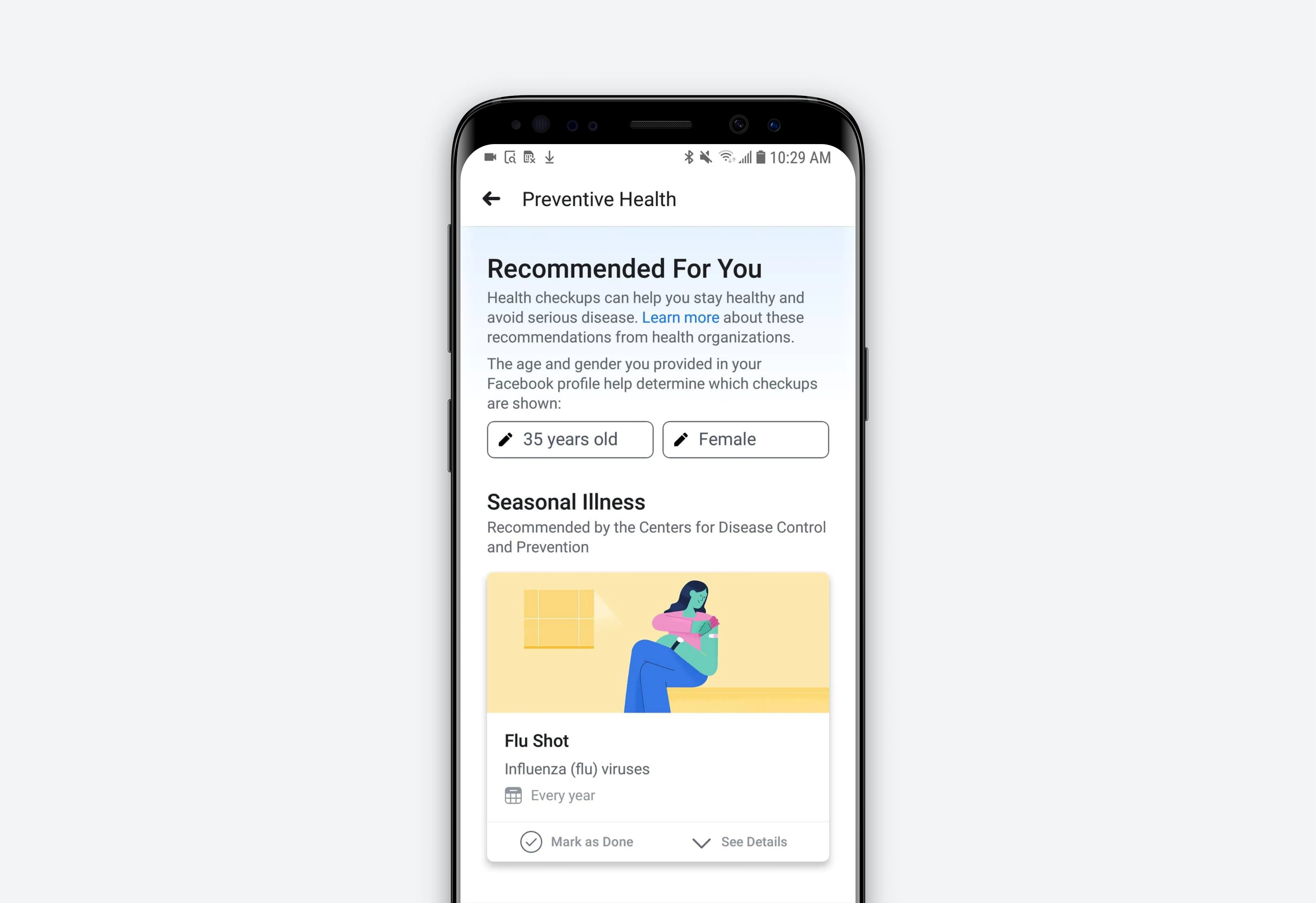 Facebook's Preventative Health tool has a flaw that's impossible to ignore