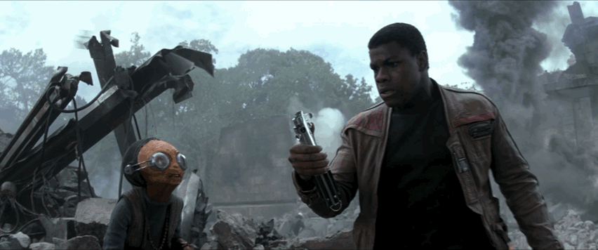 All the Best Finn Gifs From 'The Force Awakens'