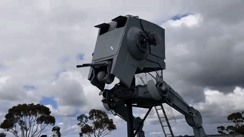 Watch: Someone Built a Full-Size 'Star Wars' AT-ST Replica in Their ...