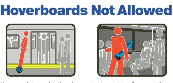 No Hoverboards Allowed on NYC Subways, Warn These New MTA Signs