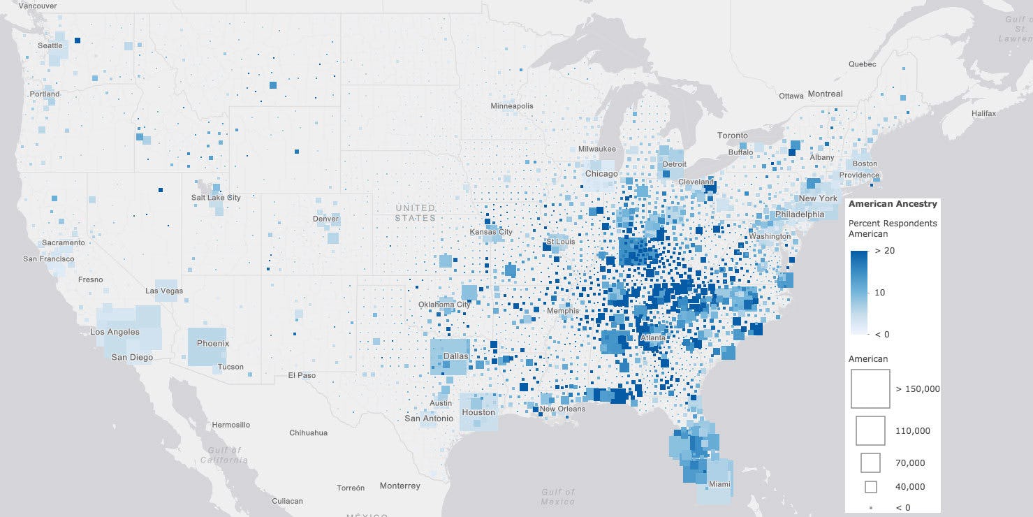 America's Biggest Ancestry Groups — Mapped