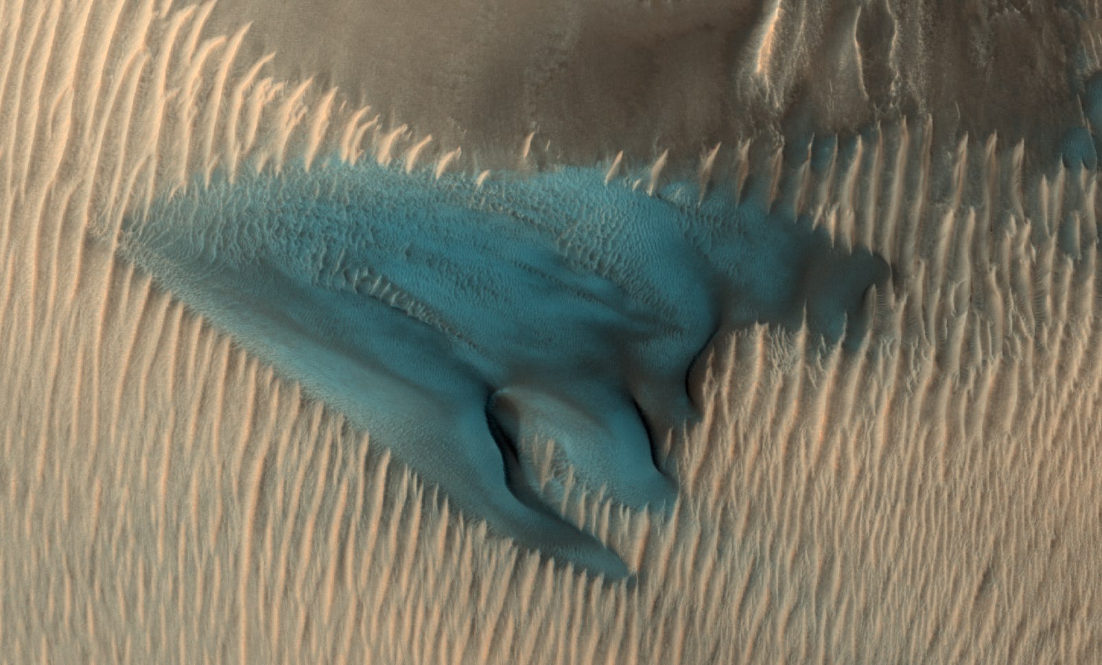 NASA Captures Mars' Mesmerizing Blue Sand Dune — But What Caused It?