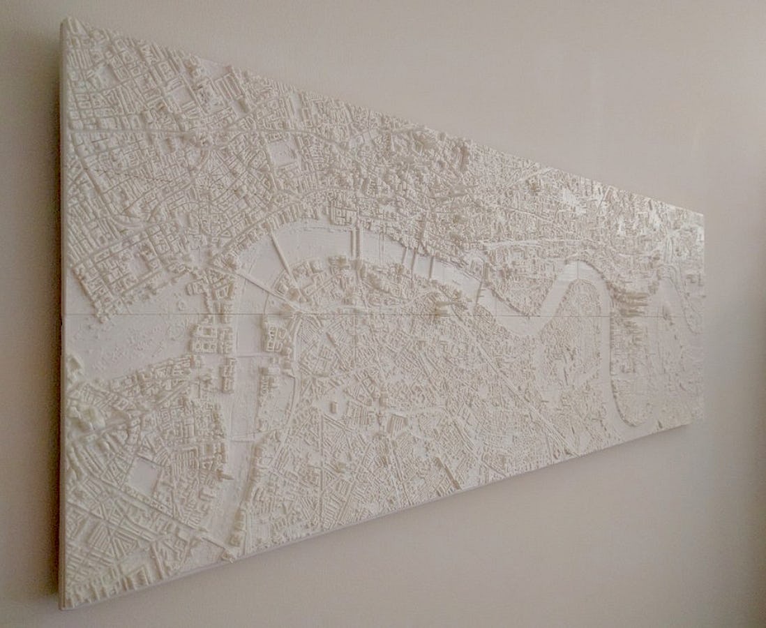 How a Programmer 3D-Printed the Ultimate Map of London Using LIDAR Data