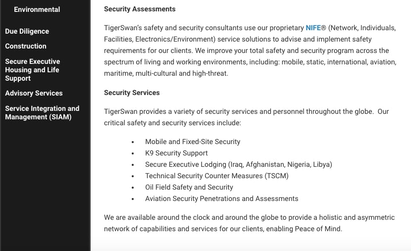 Who is TigerSwan, the Mysterious DAPL Security Firm