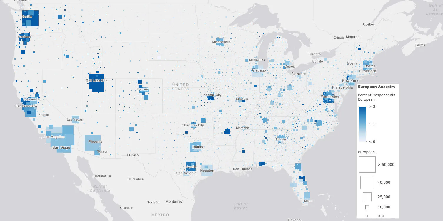 America's Biggest Ancestry Groups — Mapped