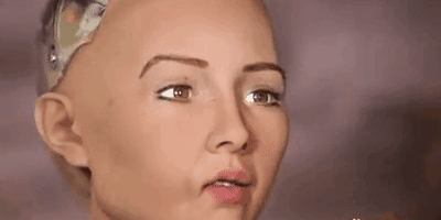 This creepy robot skin responds to being tickled, slapped, or caressed