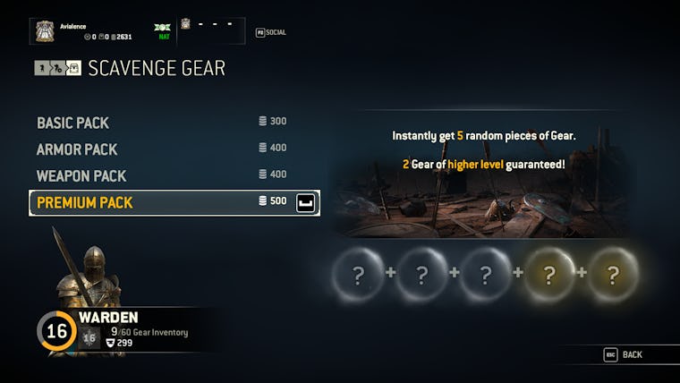 How the 'For Honor' Gear System Works