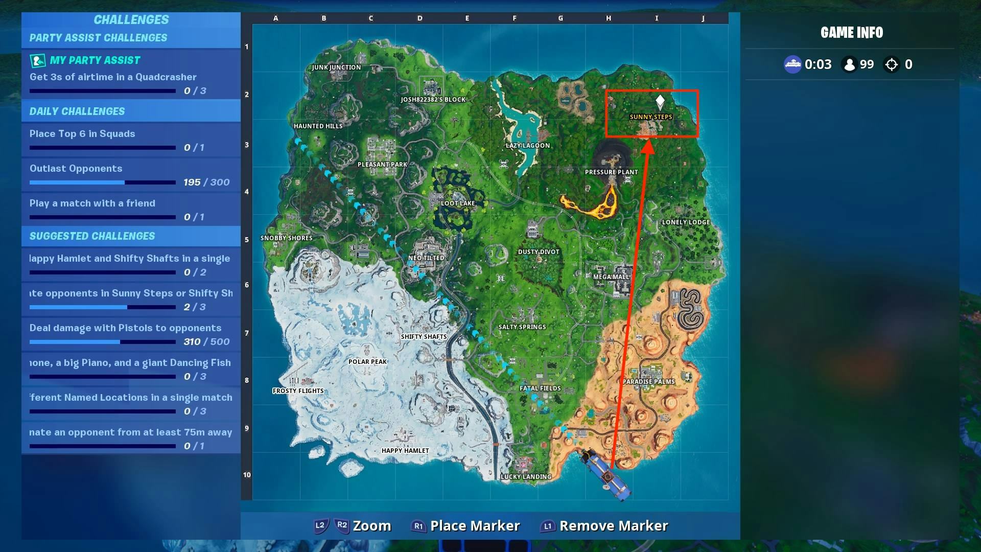 'Fortnite' Hot Spots: Locations and Guide for the Season 9 Week 6 Challenge