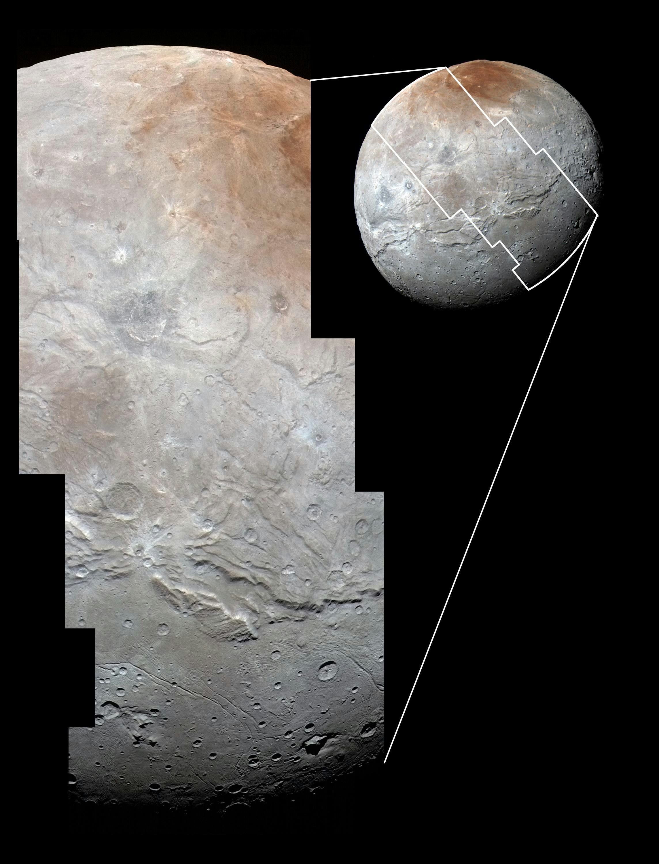 NASA Releases Surprising New Images of Charon, Pluto's Biggest Moon