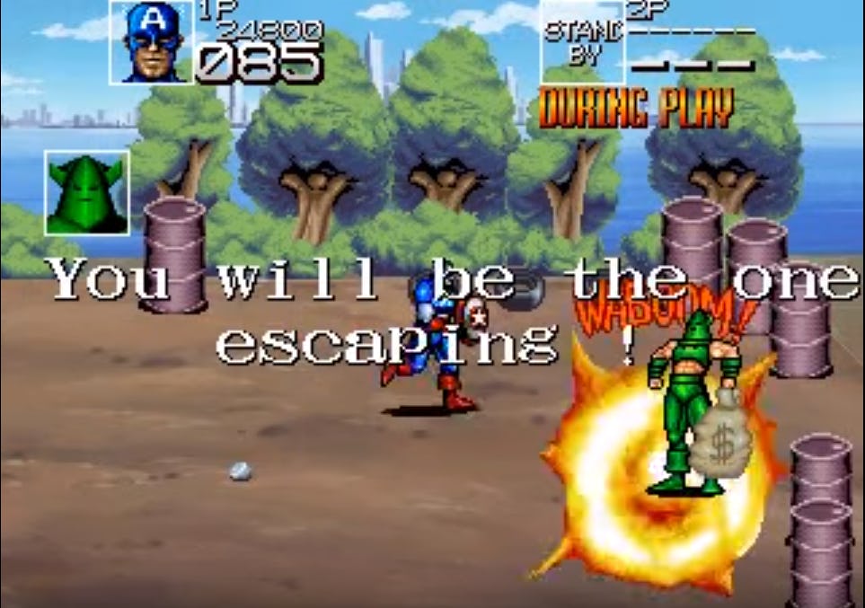 Revisiting the Captain America and the Avengers Arcade Game