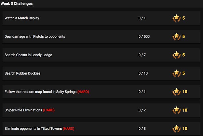 'Fortnite’ Leaked Week 3 Challenges: Rubber Duckies, Treasure Map, and More