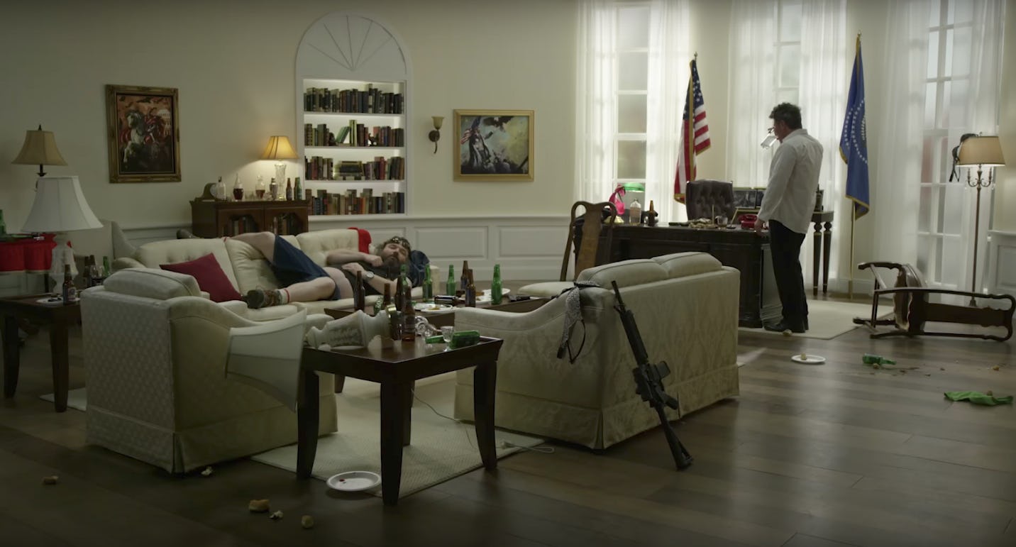 “Bad President” Trailer Teases Trump-Like Frat Boy Prez