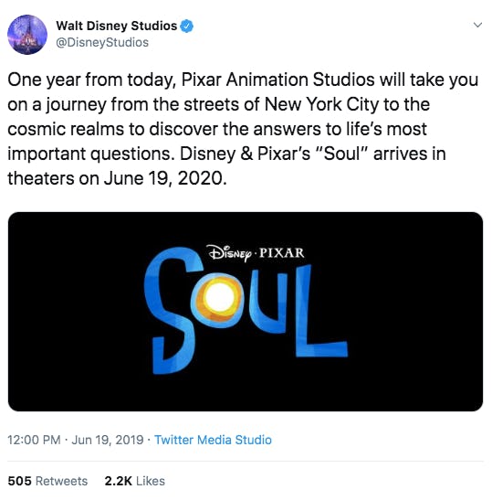 'Soul': Pixar's New Movie Gets a 2020 Release Date, and Maybe a Plot