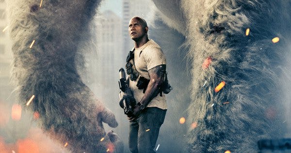 ‘Rampage’ First Trailer: The Rock Really Loves His Albino Gorilla