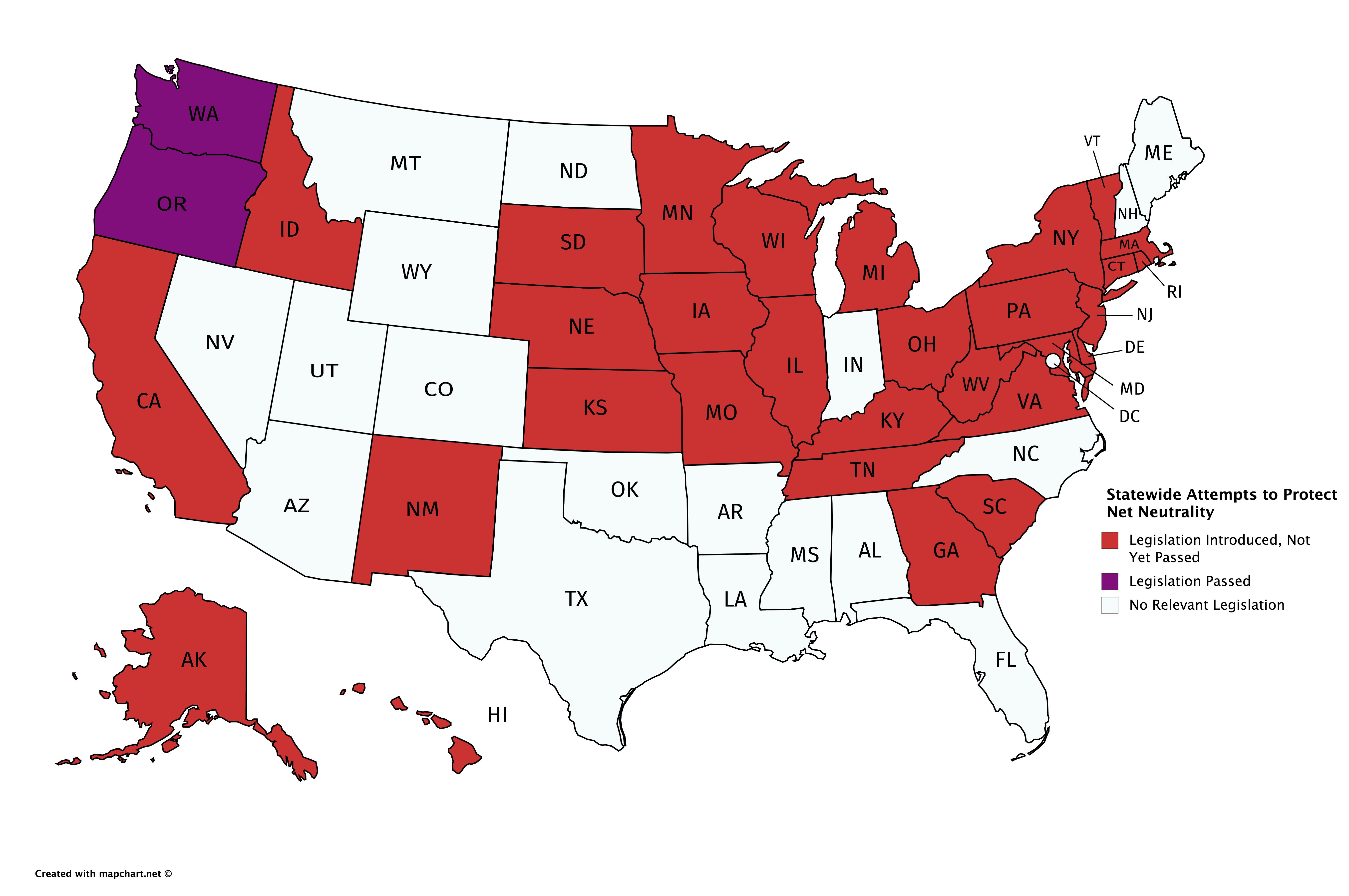 Net Neutrality: 5 Maps Show Every City, State Defending the Internet