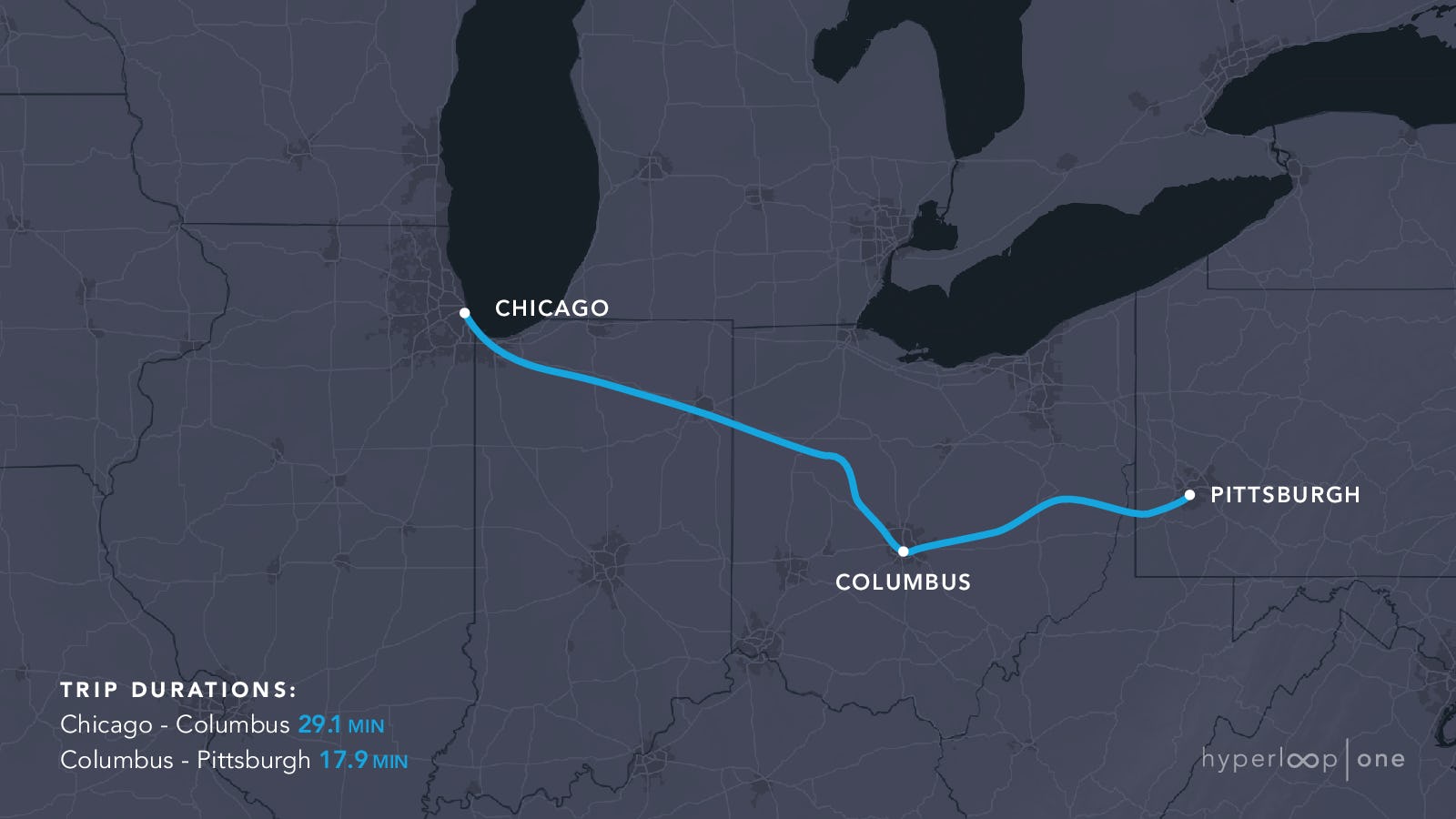 Here are the 11 Proposed Hyperloop One Routes in the U.S.