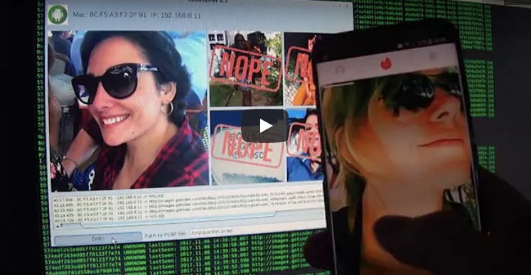 Tinder: Watch a Hacker Easily Spy on a Photo Stream and Swipes