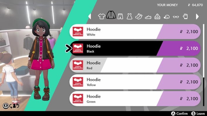 'Pokémon Sword & Shield' character customization: Clothes, hair & more