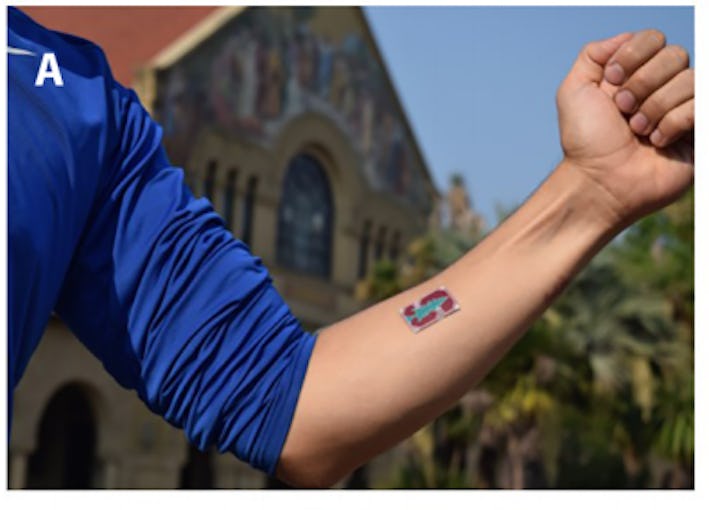 Stanford's New Wearable Measures Your Stress Level Through Your Sweat