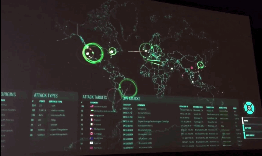 Defense Department's Live Map of Cyber Attacks Shows a Global Problem