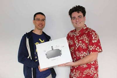 The First Oculus Rift VR Headset Is Hand-Delivered