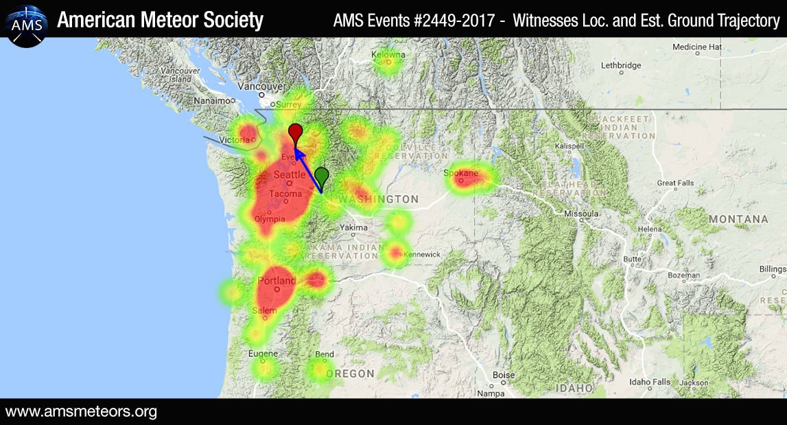 Was the Washington Fireball a Meteor? Experts Aren't 100% Certain