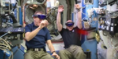 Astronauts Discover Virtual Reality Space Invaders Aboard ISS