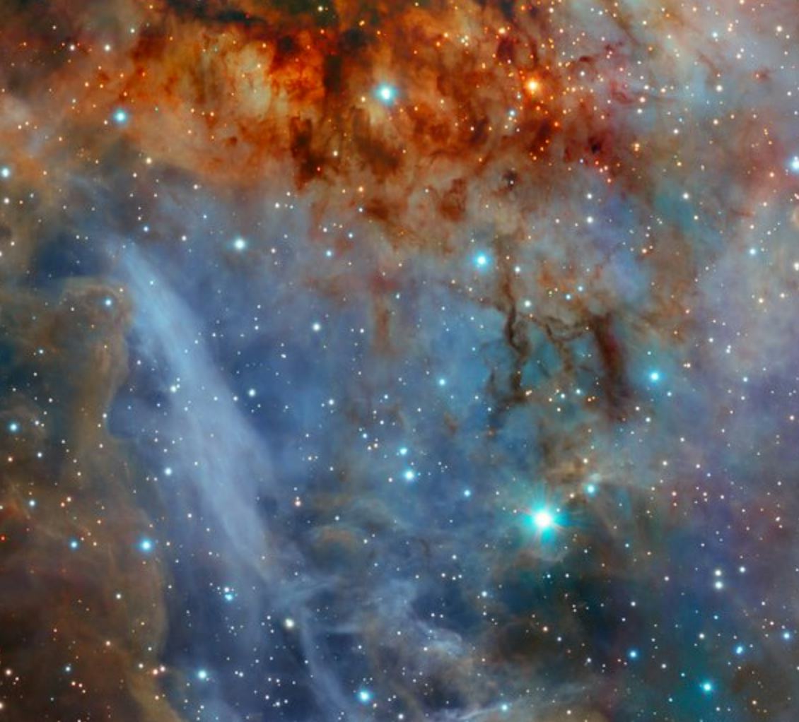 A Striking New Image of Star Cluster RCW 38 Belongs in the Sistine Chapel