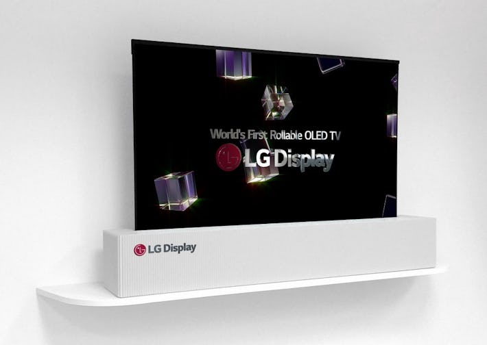 CES 2018: LG Reveals 65" Rollable TV That's as Portable as a Laptop