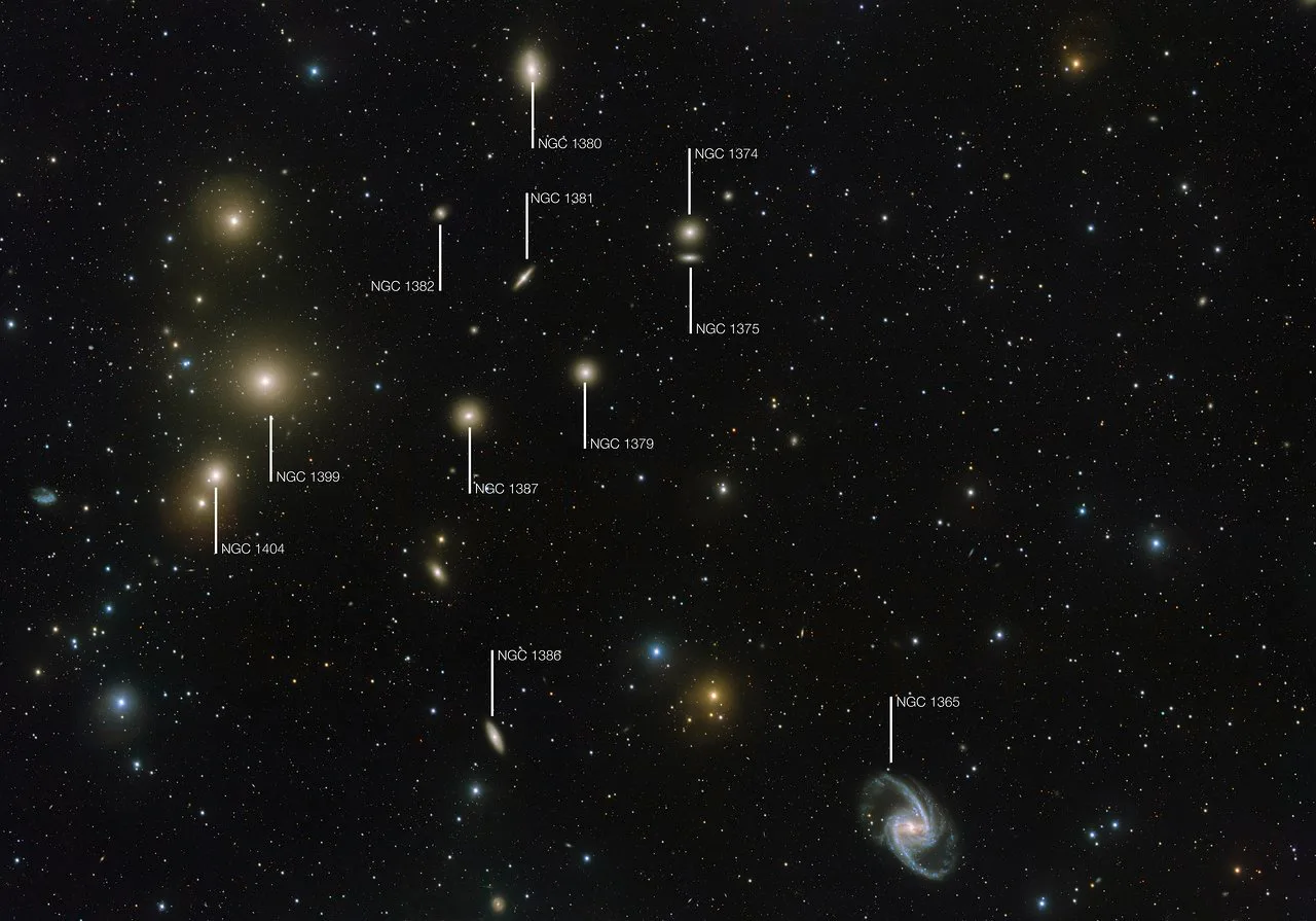 Groundbreaking New Photos of the Fornax Cluster Reveals a Cannibal Galaxy