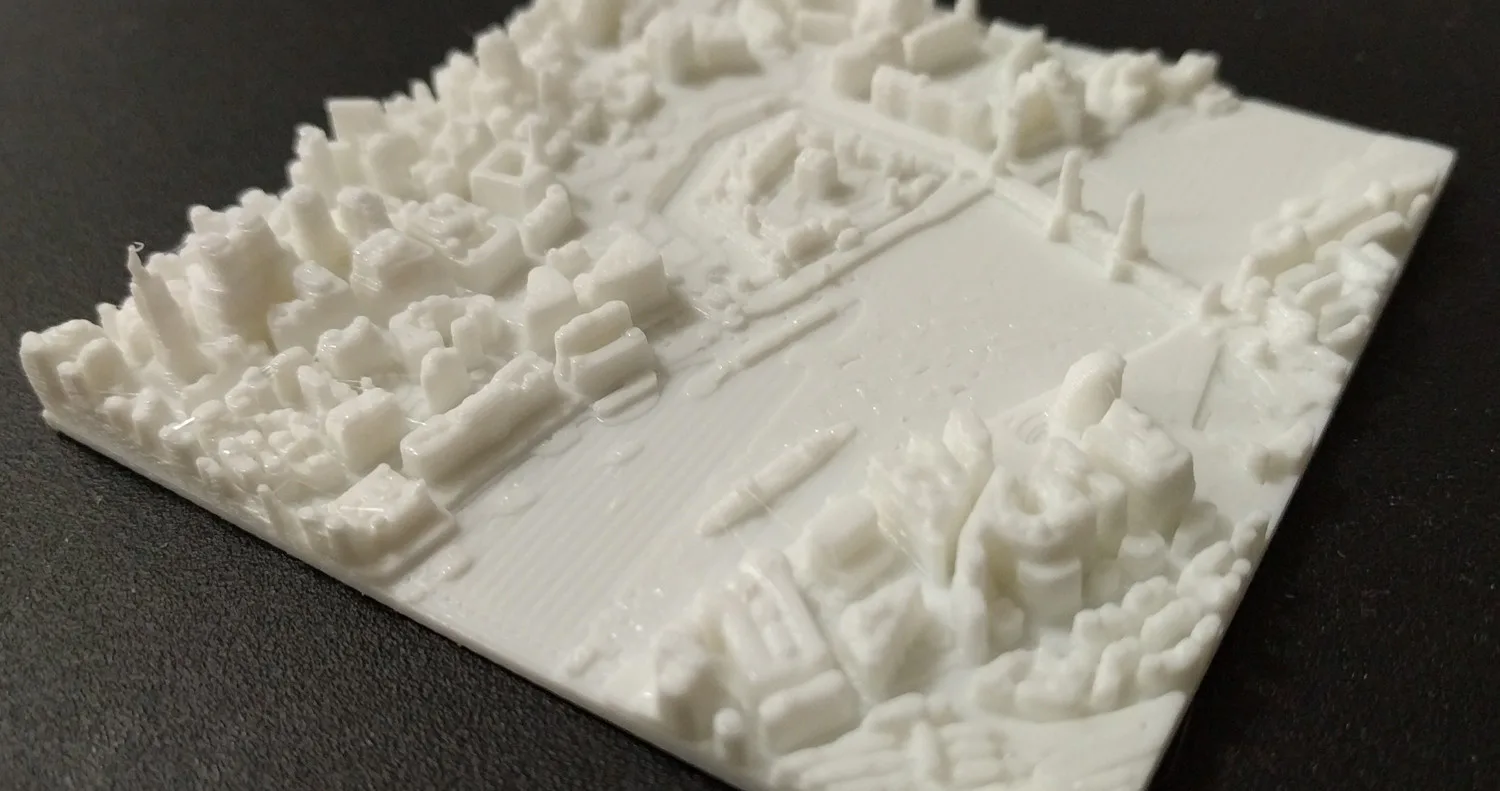 How a Programmer 3D-Printed the Ultimate Map of London Using LIDAR Data