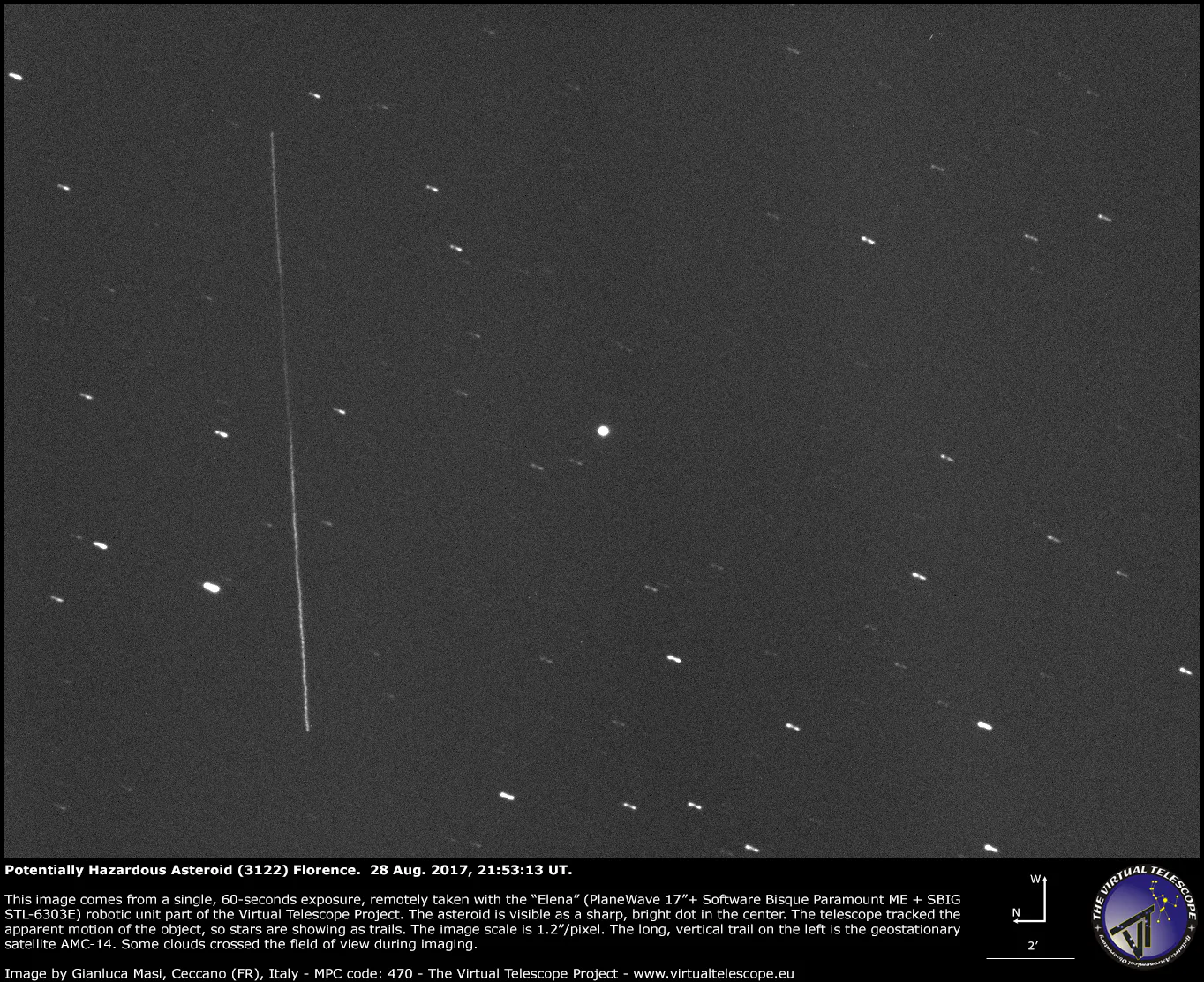 How to See the Mountain-Sized Asteroid Florence in the Sky Tonight