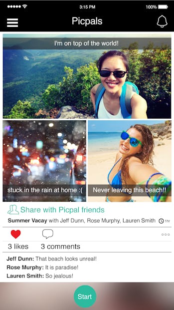 Picpal, a Photo Sharing App, Reimagines Instagram as Group Chat