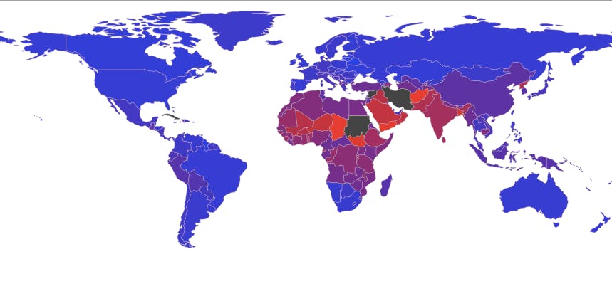 This Map Shows Which Countries Have the Biggest Facebook Gender Divide