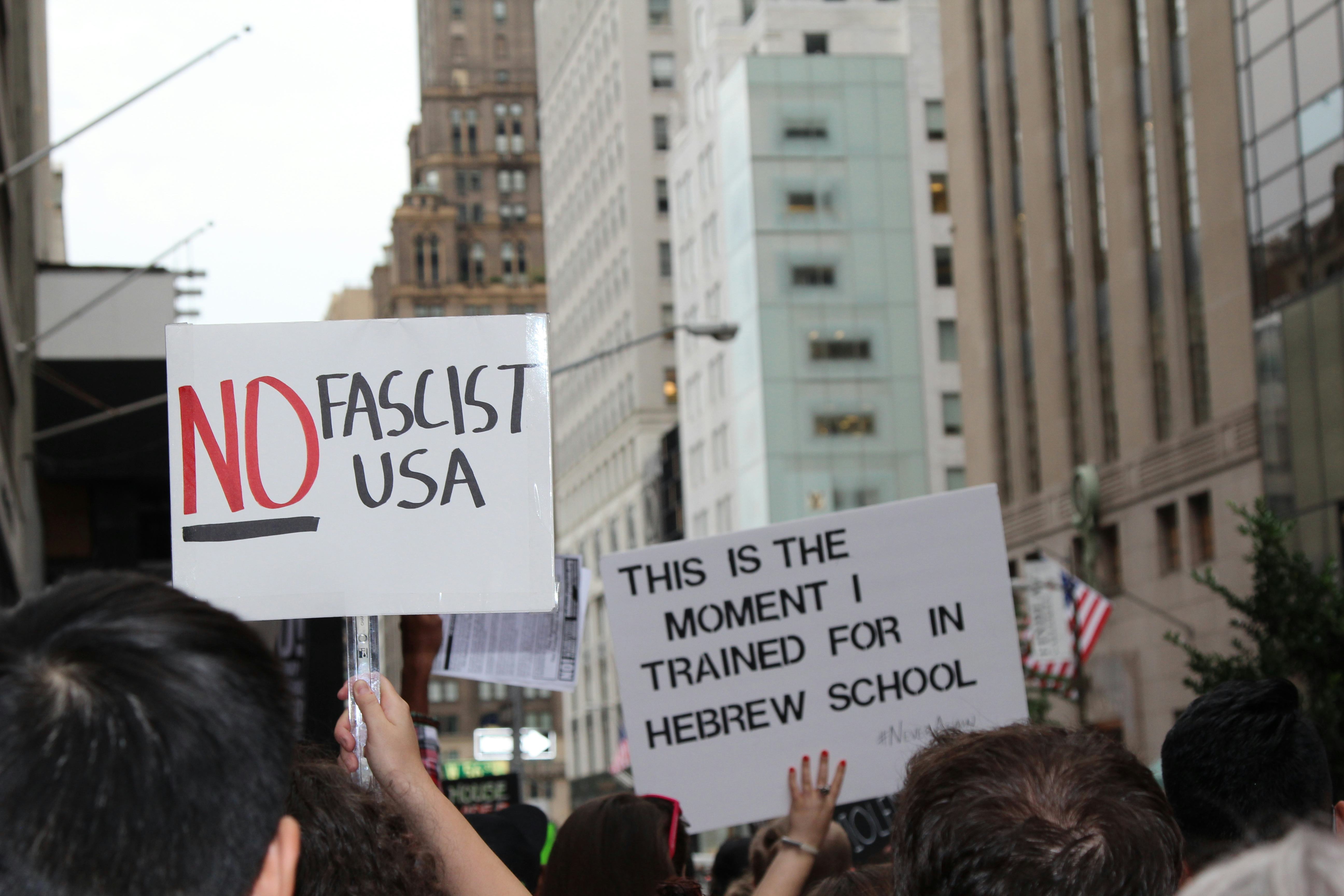 Cops, Protestors Surround Trump Tower After Charlottesville Speech