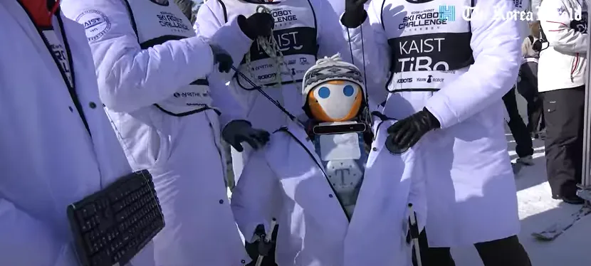 Robot Skiers Compete on the Slopes For Olympic Glory