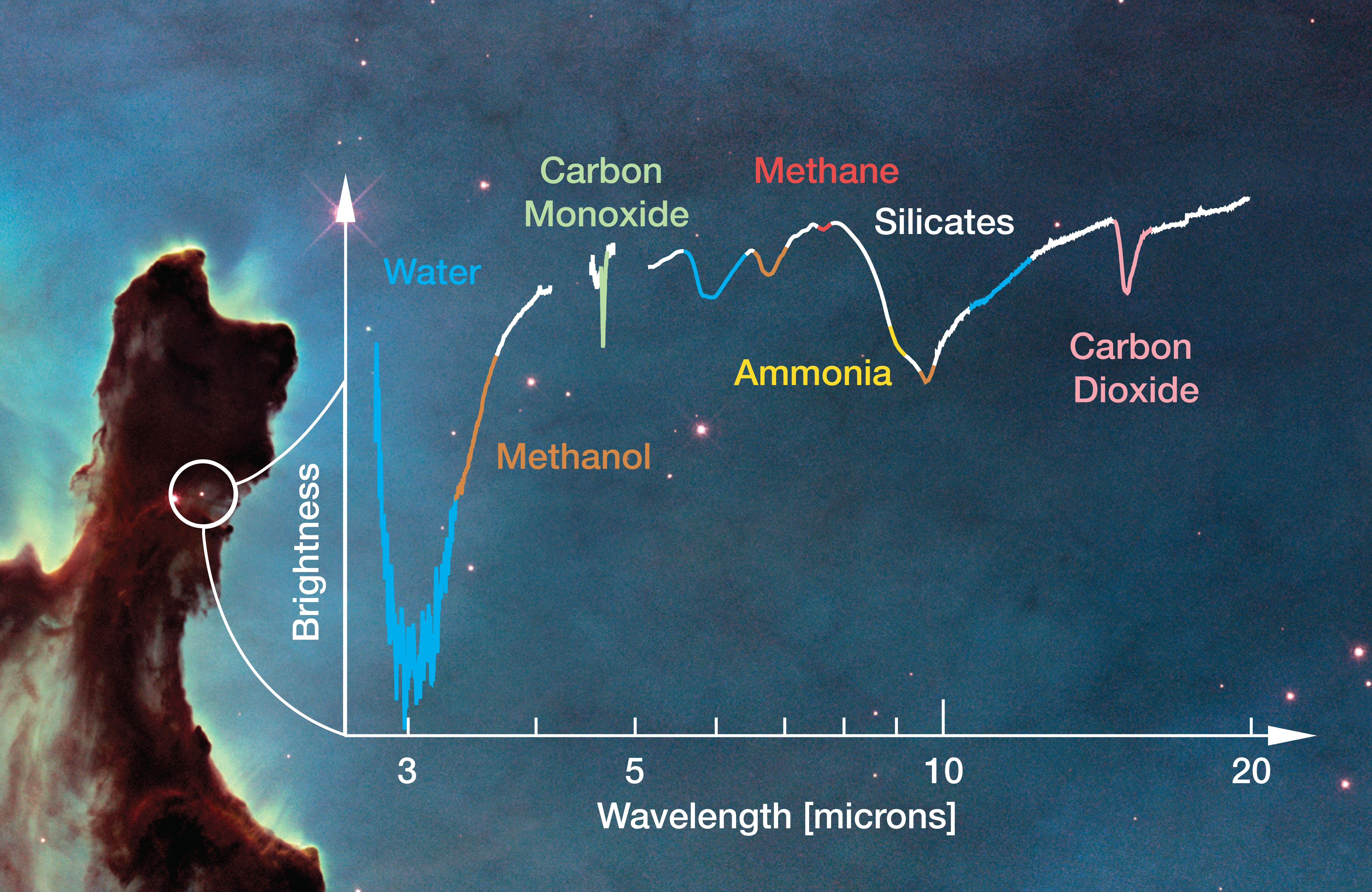 Clouds of Interstellar "Snowflakes" Are the Key to Life in Space