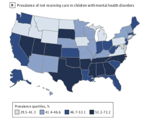 Scientists Identify the 4 Worst States for Teen and Child Mental Health