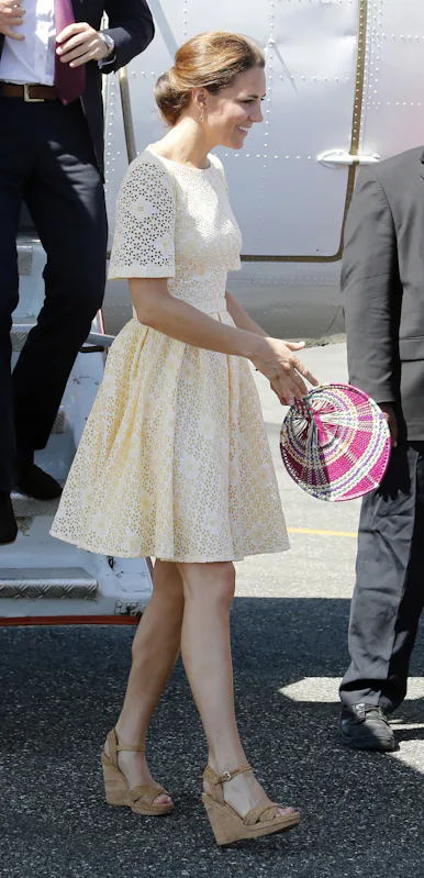 Kate Middleton Wears Cream Coat Dress To Charlotte's Christening & Here ...