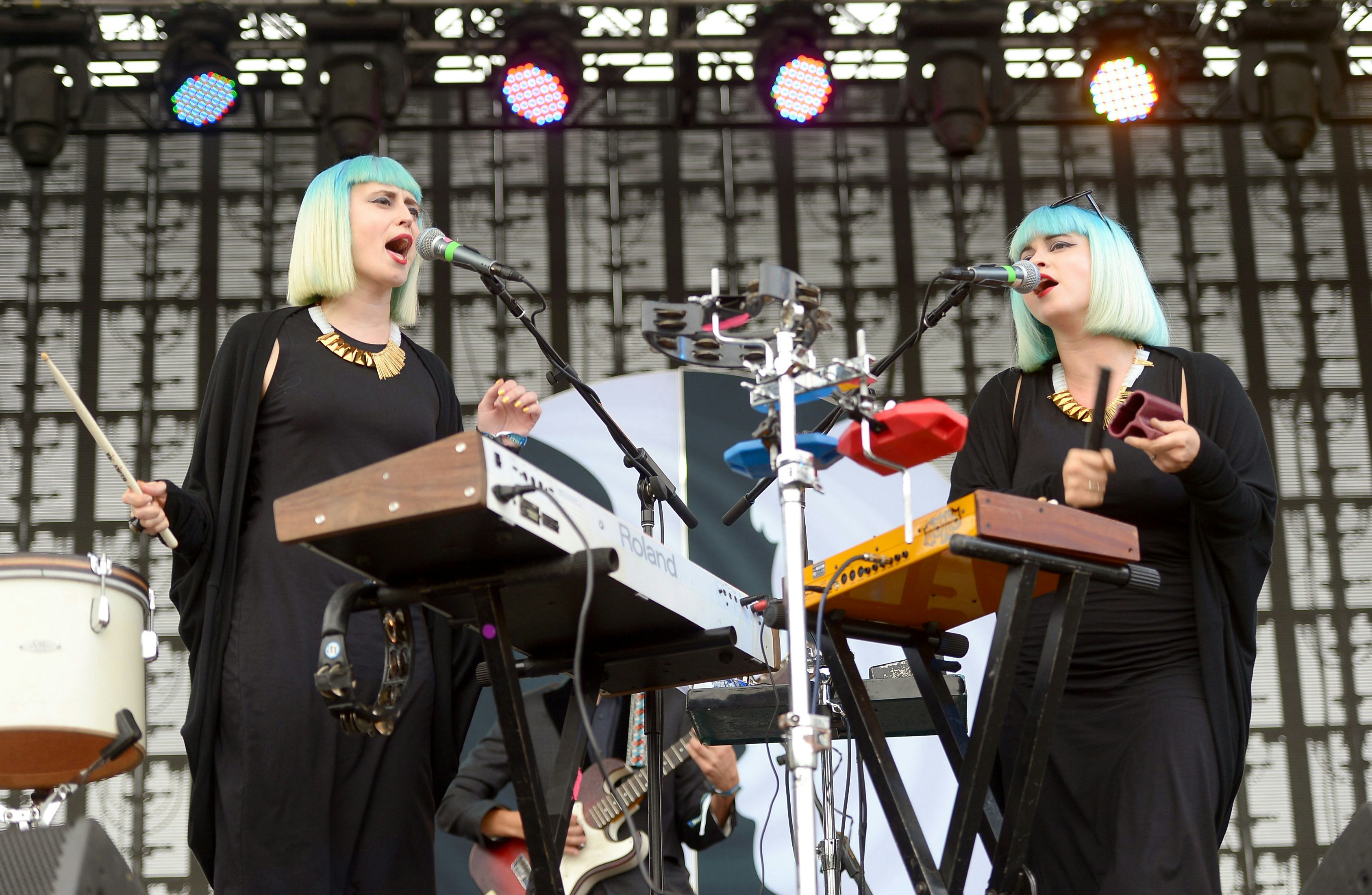Lucius Band Members Jess Wolfe And Holly Laessig On Their Blonde Bobs ...