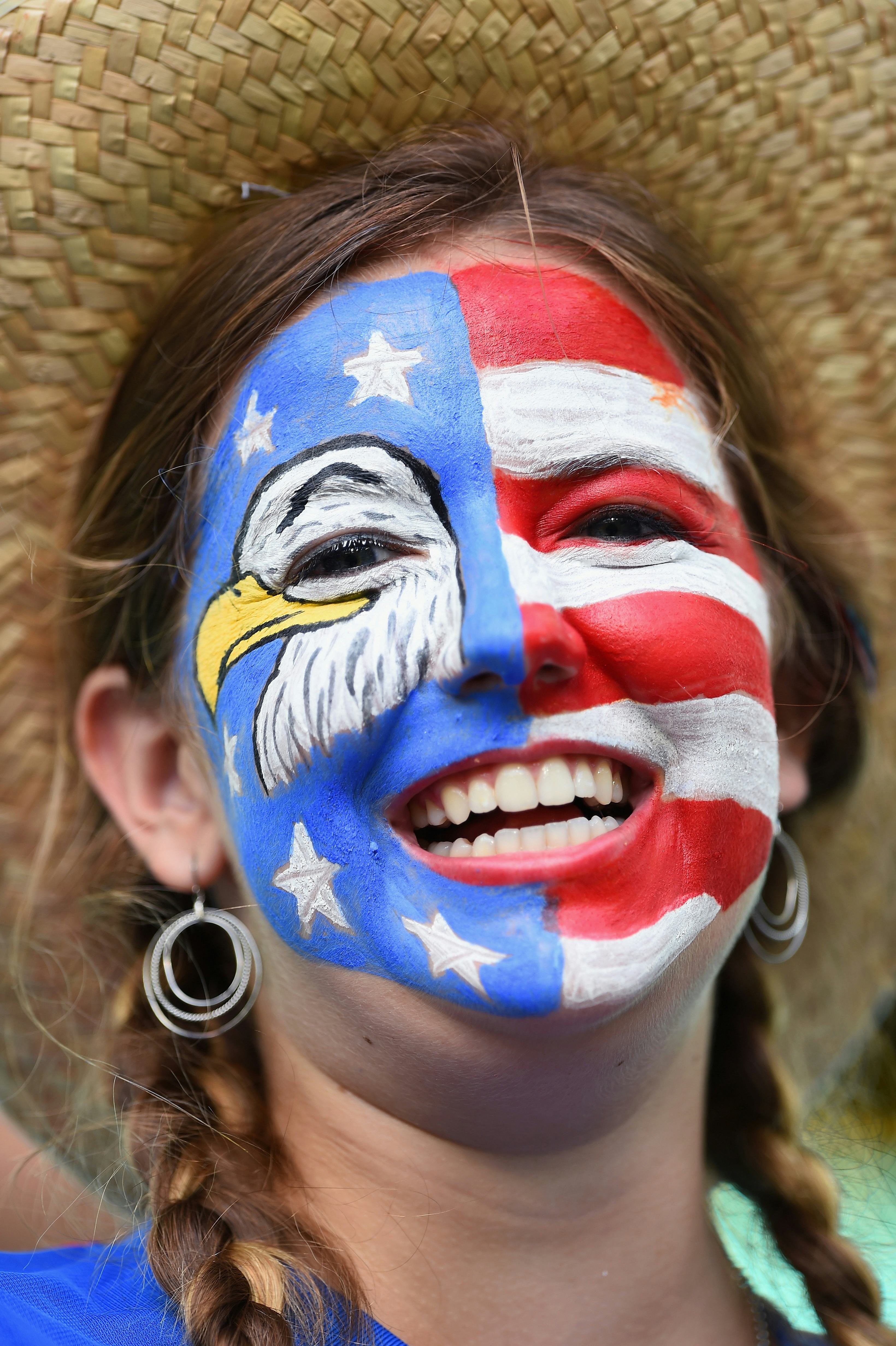 Amazingly Patriotic USA World Cup Face Paint Because America Does ...