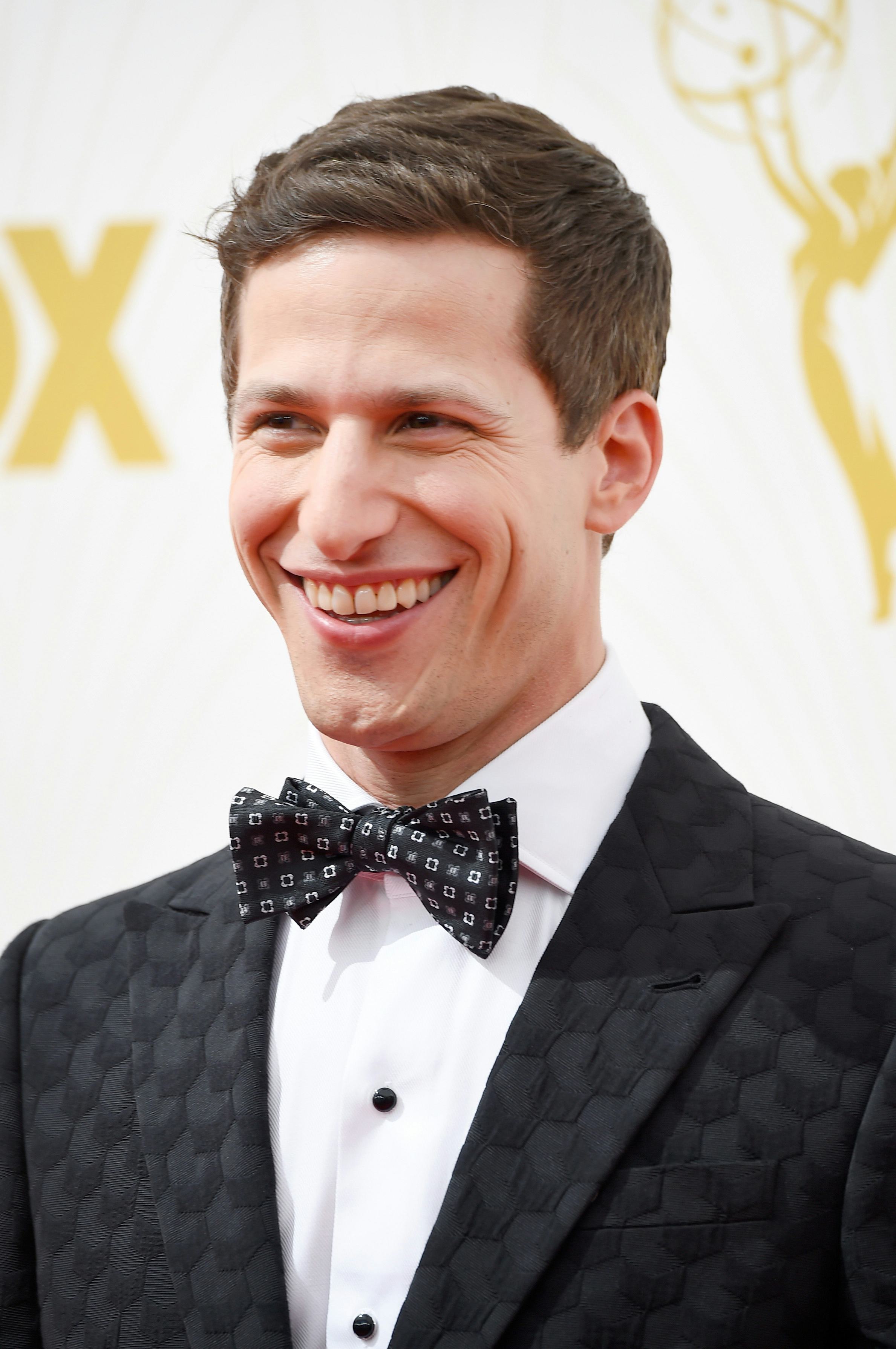 All Of Andy Samberg's Suits At The 2015 Emmys, Because He Totally ...
