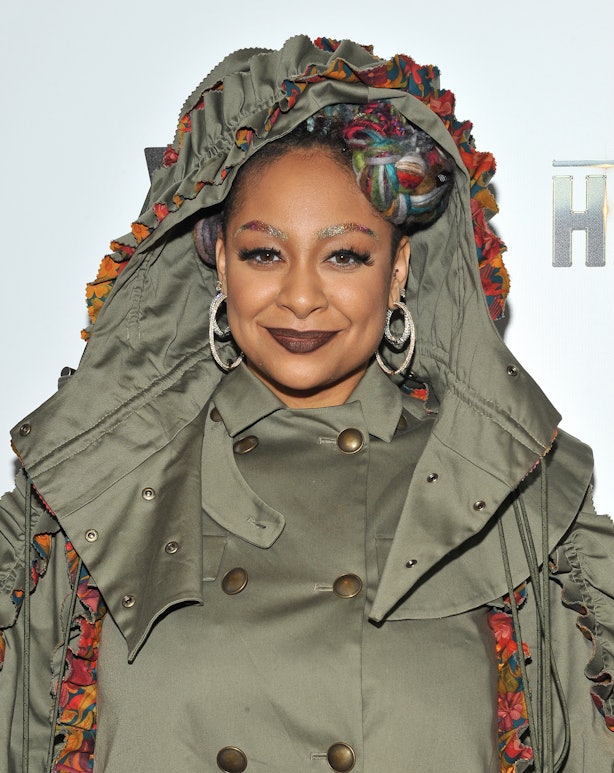 Raven Symone Rocks Rainbow, Glitter Brows — PHOTO