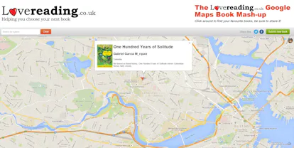 Lovereading's Google Maps Book Mashup Puts All Your Favorite Books On ...