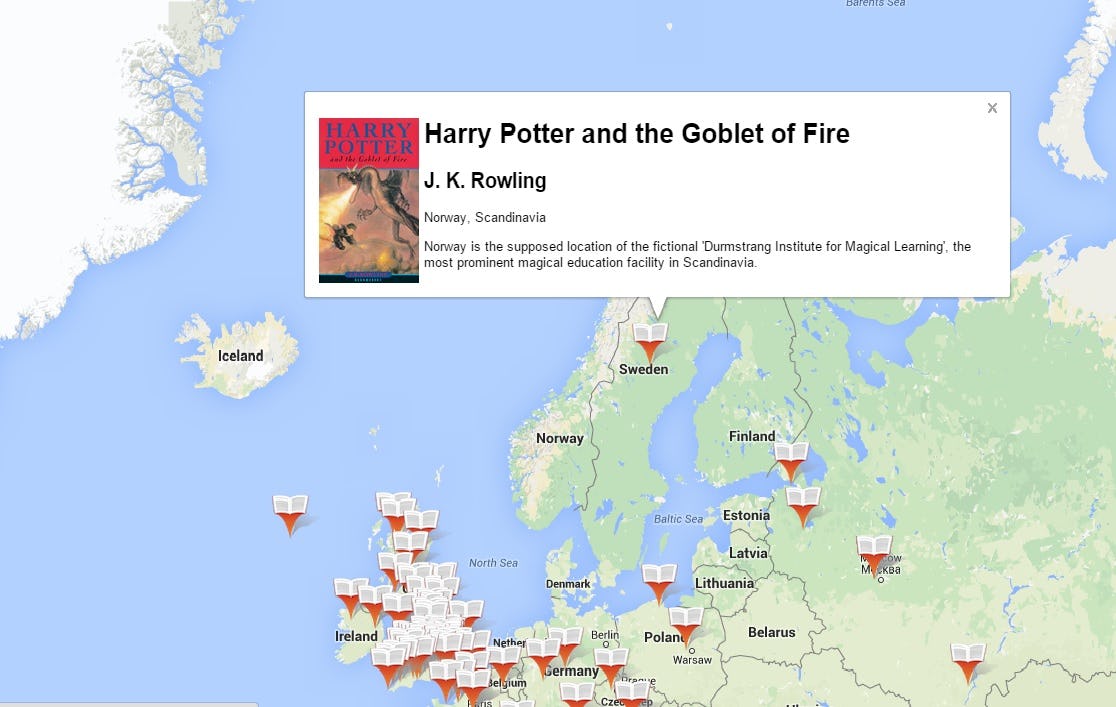 Lovereading's Google Maps Book Mashup Puts All Your Favorite Books On ...