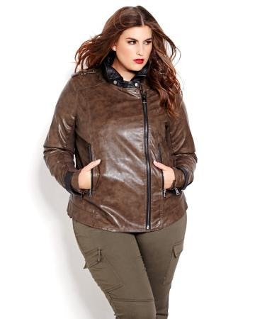 13 Plus Size Jackets In Leather & Suede To Help You Look Like A Badass ...