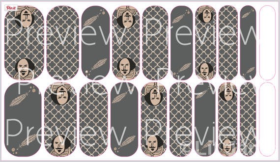 9 Literary-Inspired Manicures For Readers Who Wear Their Heart On Their ...